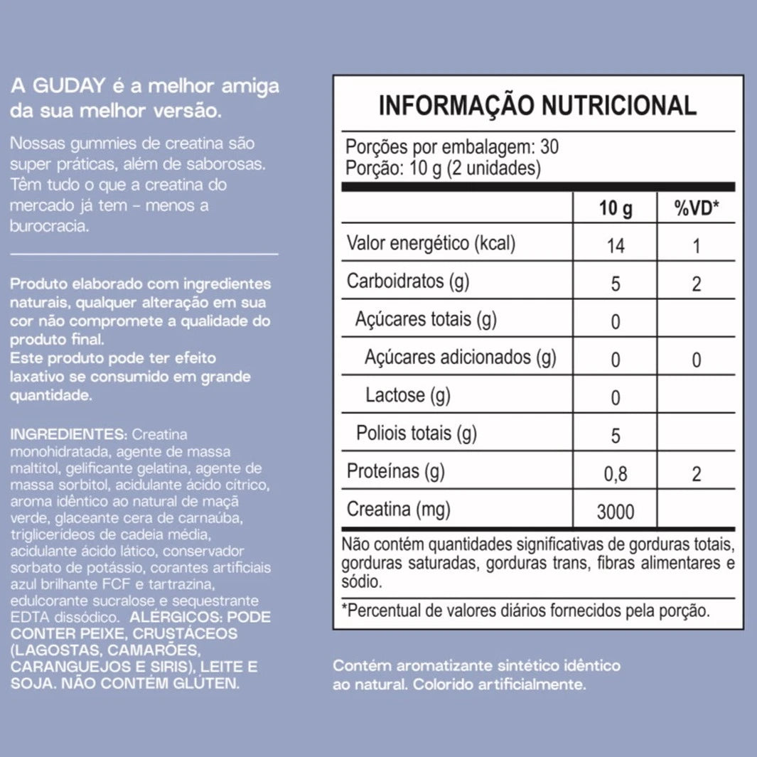 CREATINA EM GUMMY – Guday